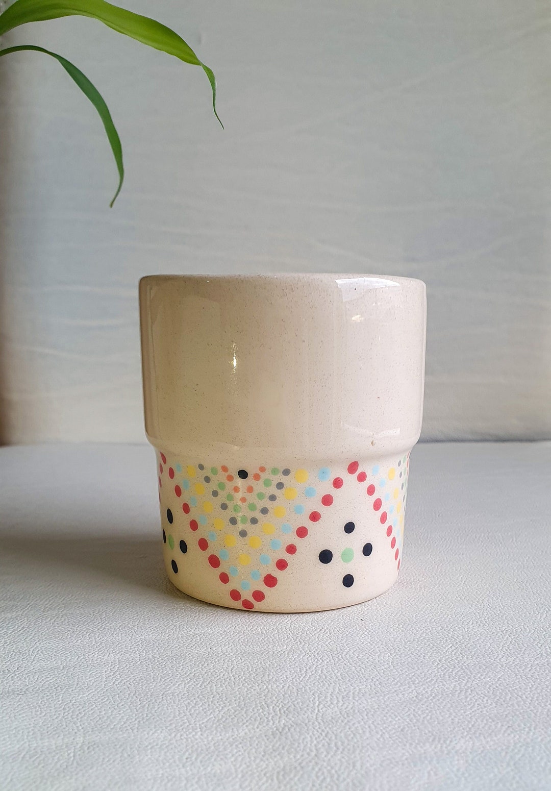 Handmade Ceramic Coffee Cup Without Handle, Handcrafted Espresso Mug ...