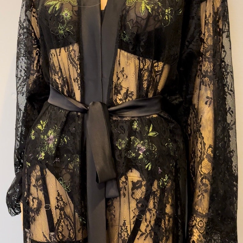 Sheer Lace Robe - Etsy