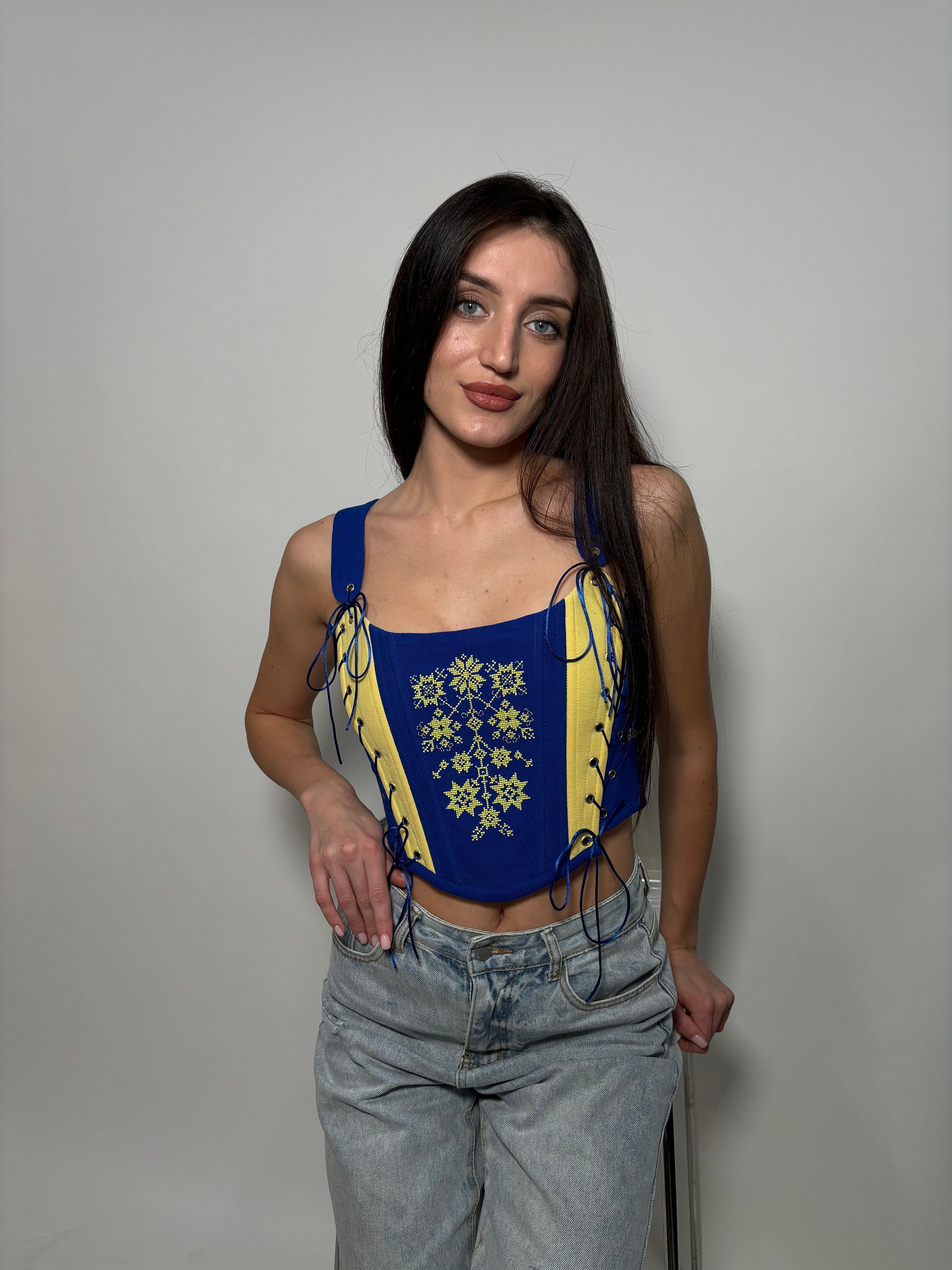 Bustier Corset Topcorset Vest Embroidery Design Corset Over - Etsy
