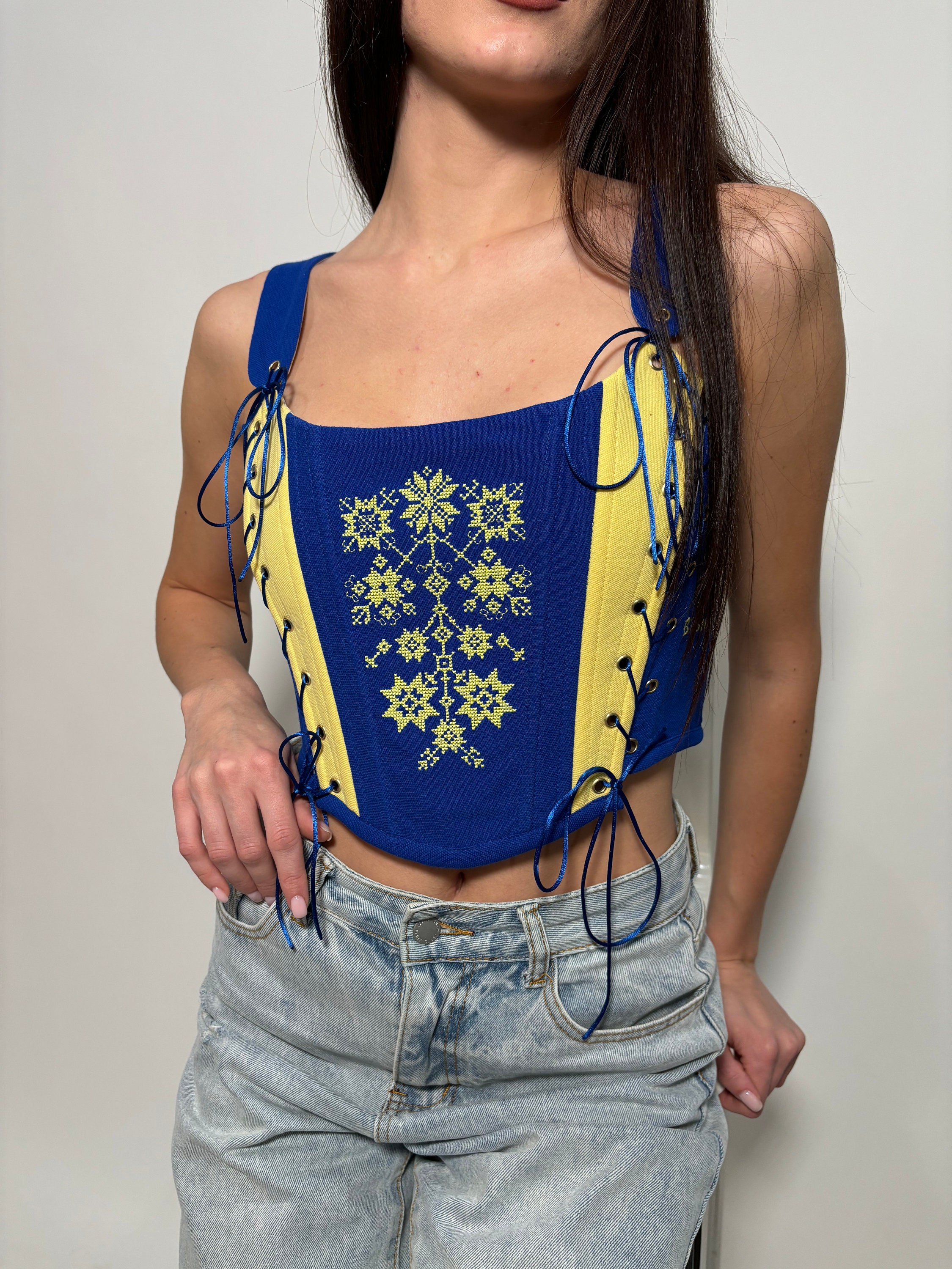 Bustier Corset Topcorset Vest Embroidery Design Corset Over - Etsy
