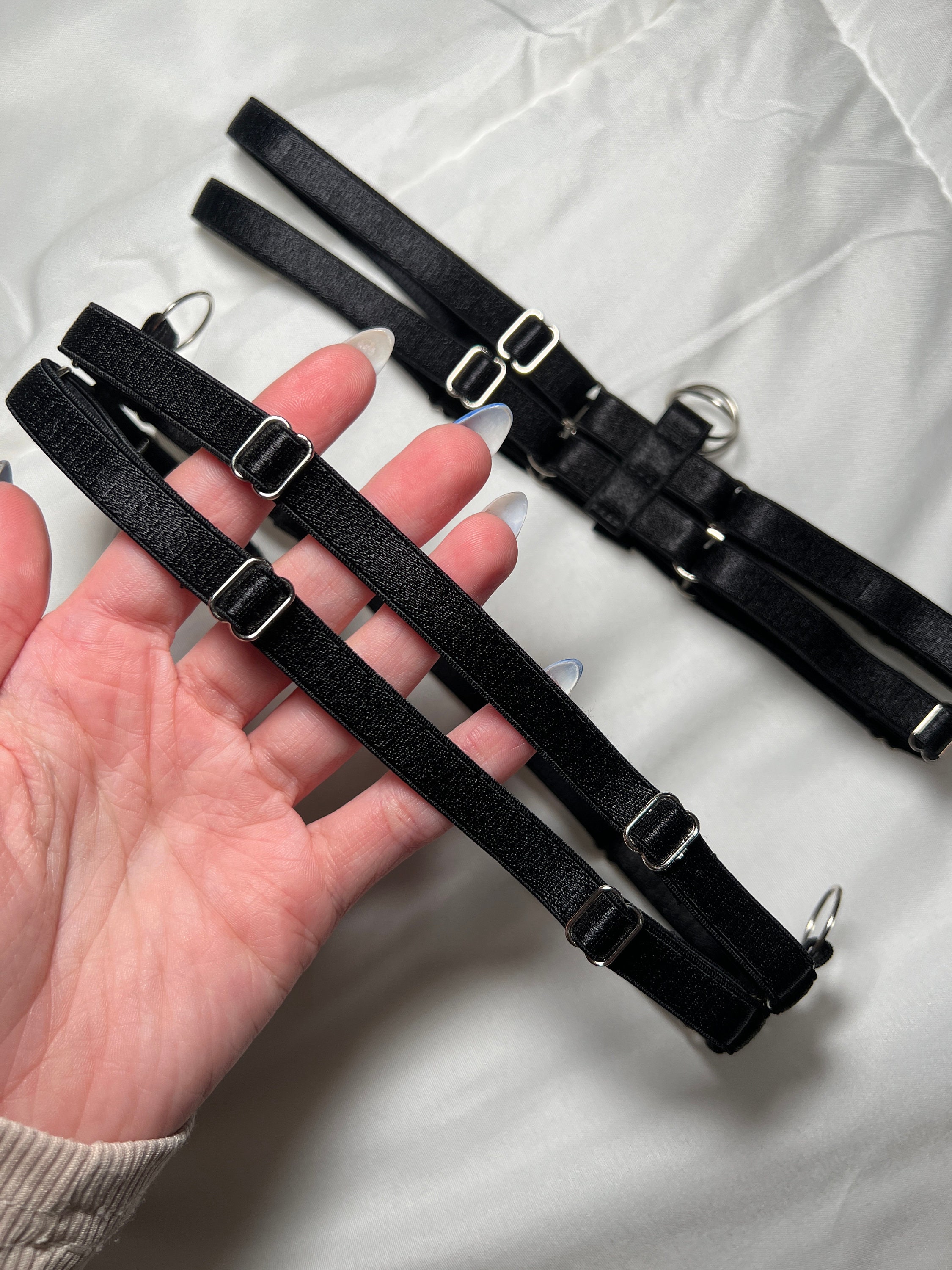 Thigh Garters Double Straps With Rings Leg Garter Harness Garters Leg ...