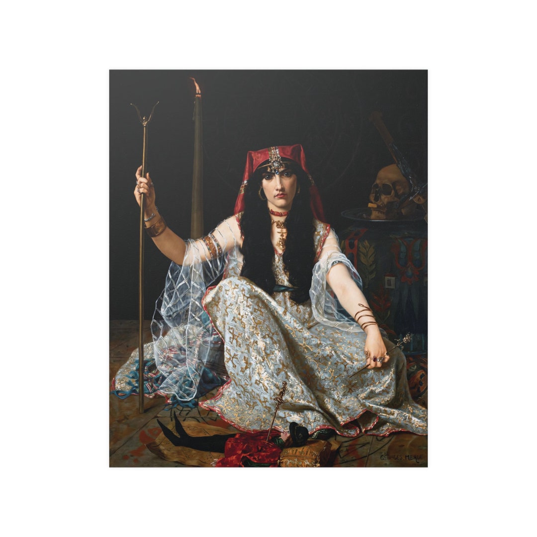 The Sorceress Poster - Georges Merle, Voodoo Doll, Gypsy, Witch, Magic ...
