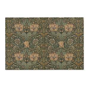 Willliam Morris Area Rug - Honeysuckle, Floral, Flowers, MCM, Arts and ...