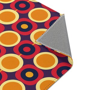 Groovy Retro Area Rug 3 Sizes 60s or 70s Style, Mid-century Modern ...