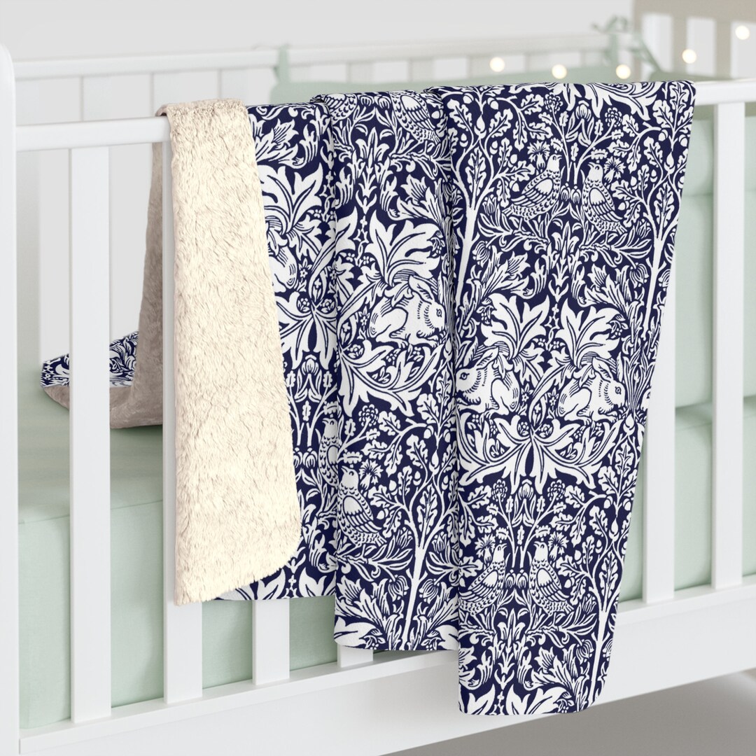 William Morris Brer Rabbit Sherpa Throw Lightweight Fleece, Arts and ...
