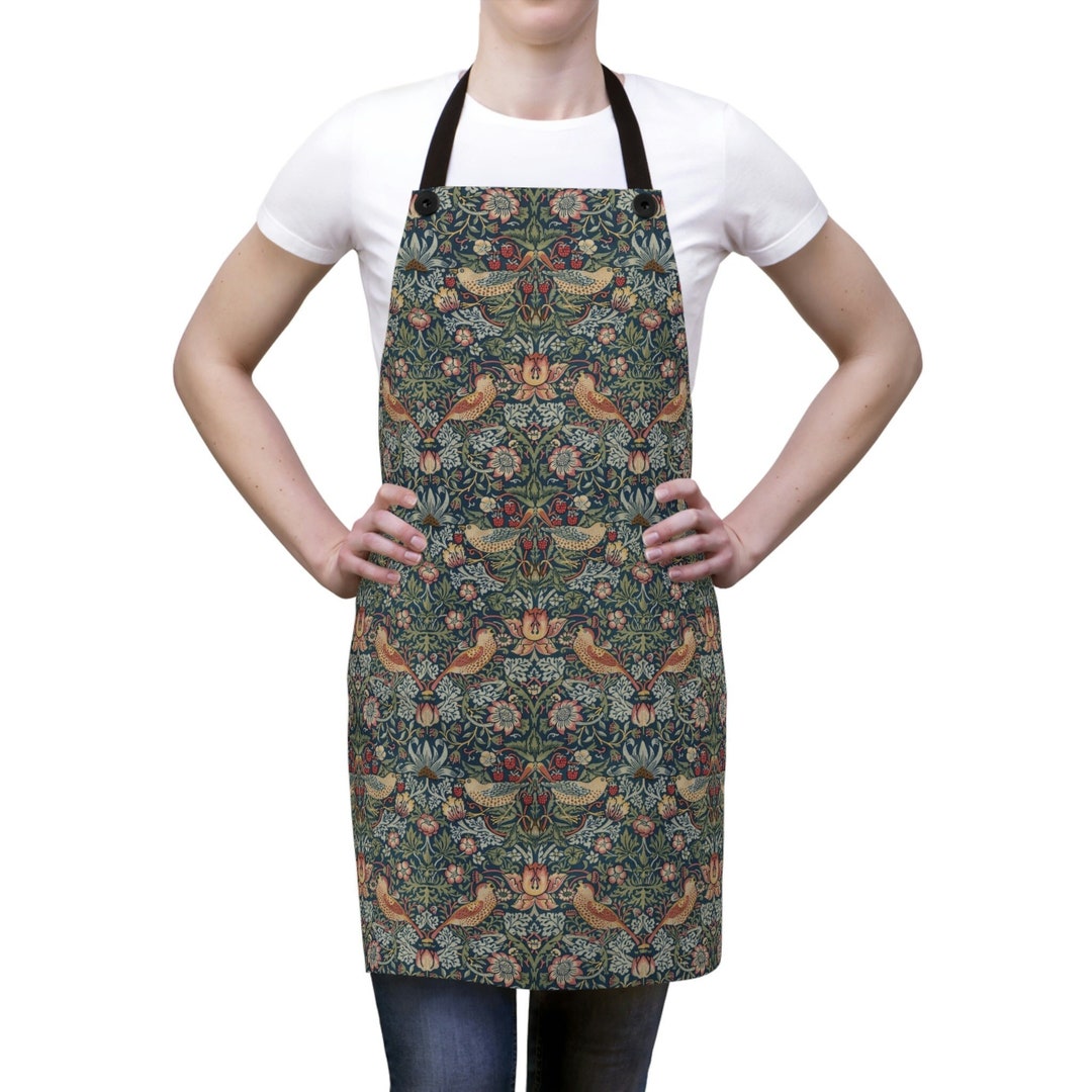 William Morris Apron - Strawberry Thief Design, Classic and Timeless ...