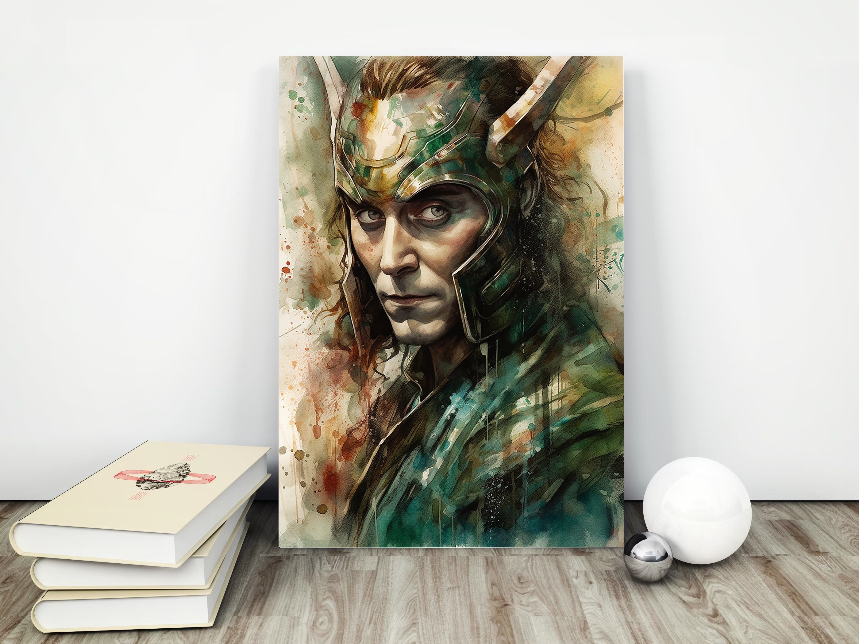 Loki, Loki Print, Marvel Poster, Avengers Poster, Watercolor Art, Fan ...