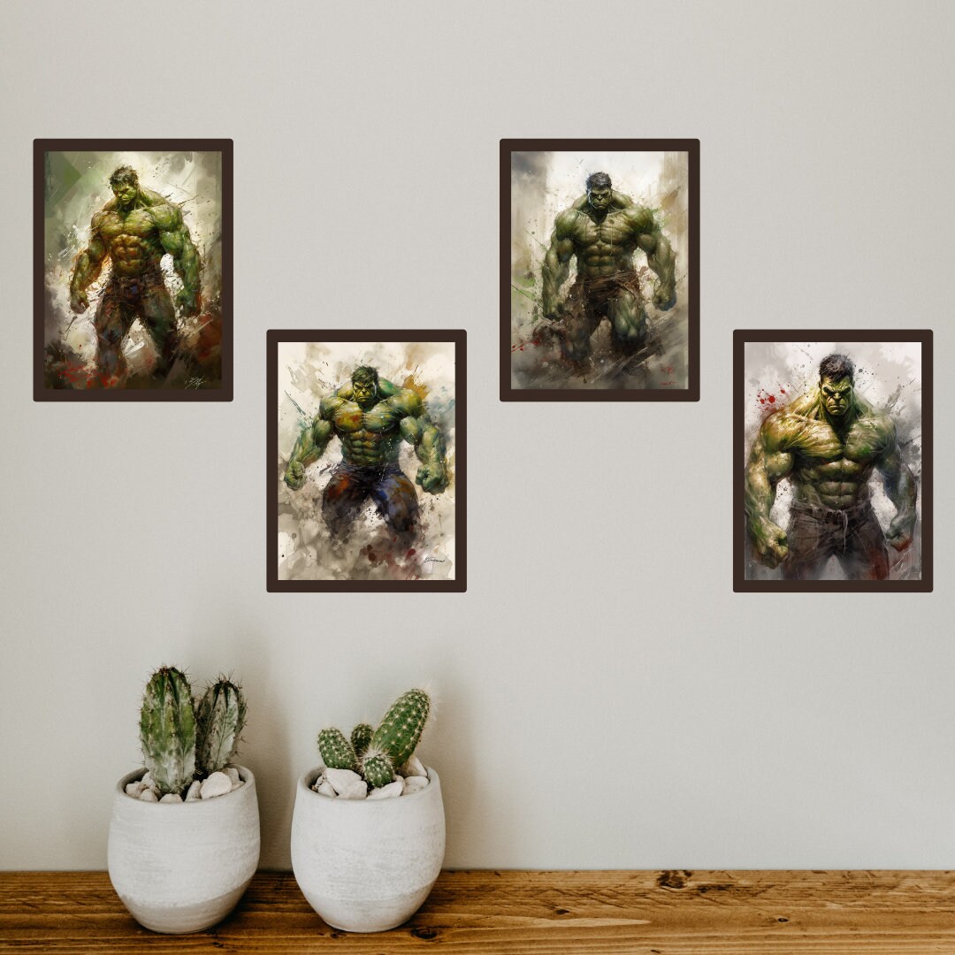 Hulk Bundle Png, Hulk Print, Marvel Poster, Avengers Poster, Watercolor ...