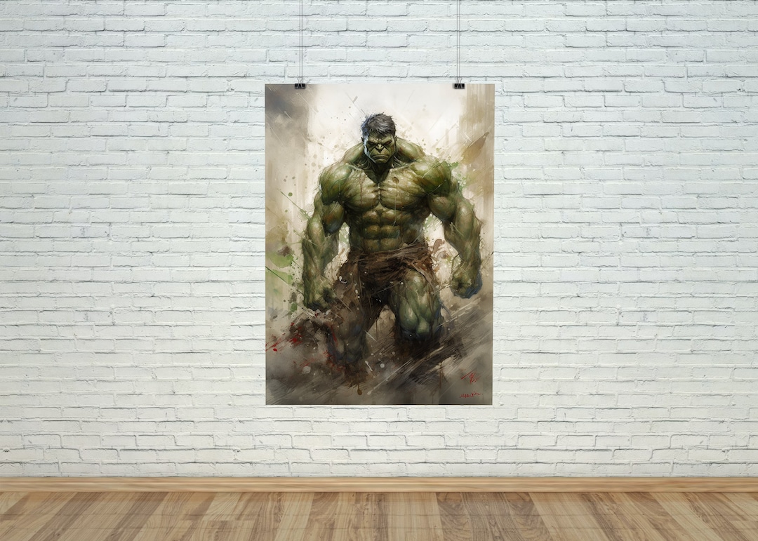Hulk Bundle Png, Hulk Print, Marvel Poster, Avengers Poster, Watercolor ...