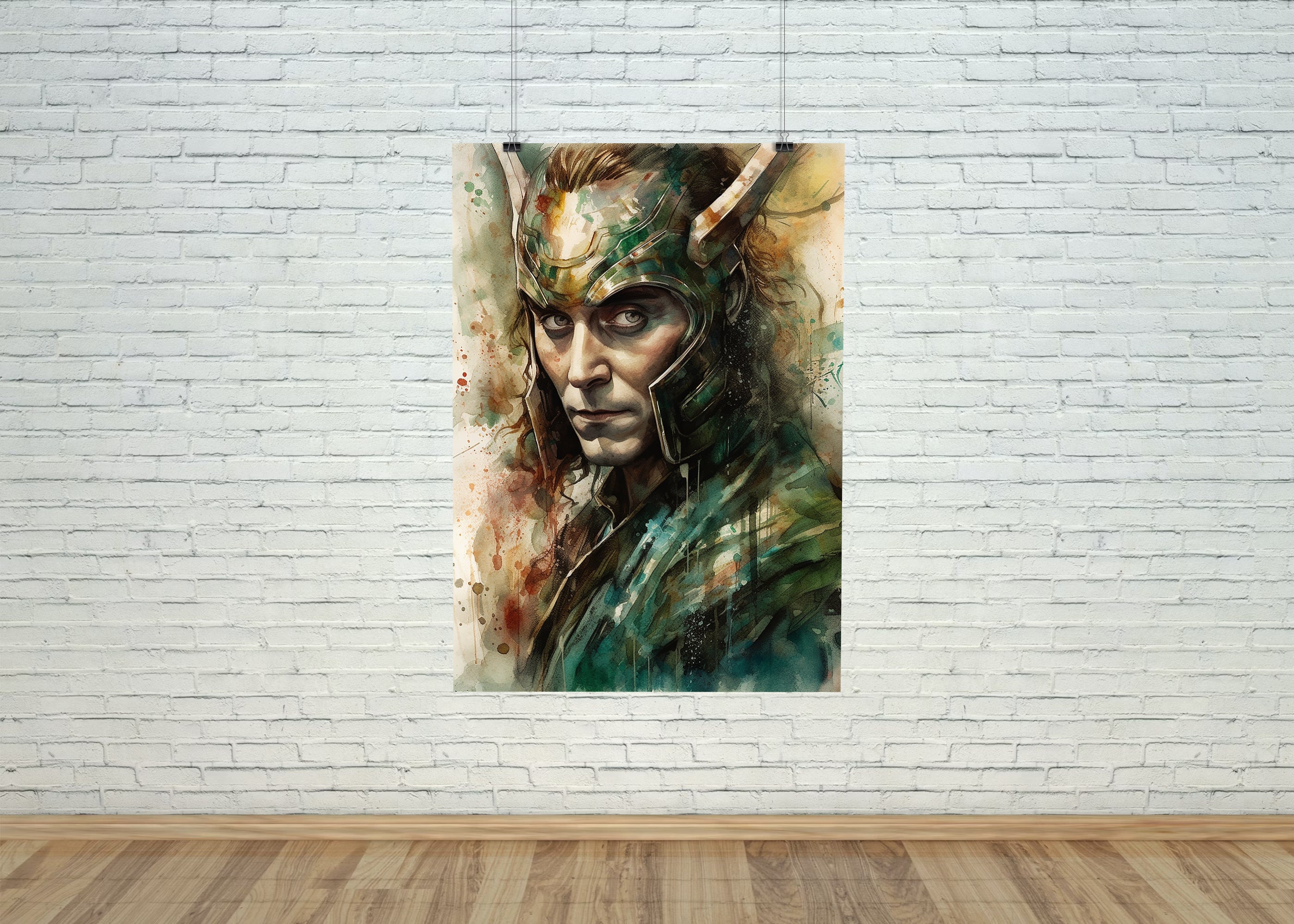 Loki, Loki Print, Marvel Poster, Avengers Poster, Watercolor Art, Fan ...