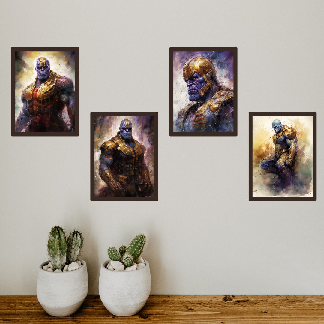 Thanos Bundle Png, Thanos Print, Marvel Poster, Avengers Poster ...