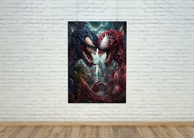 Venom Vs Carnage Venom Print Carnage Print Venom Poster - Etsy