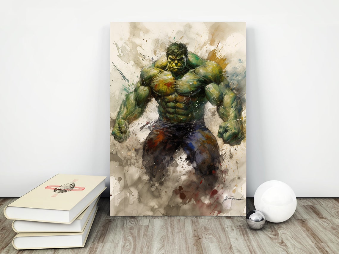 Hulk Bundle Png, Hulk Print, Marvel Poster, Avengers Poster, Watercolor ...