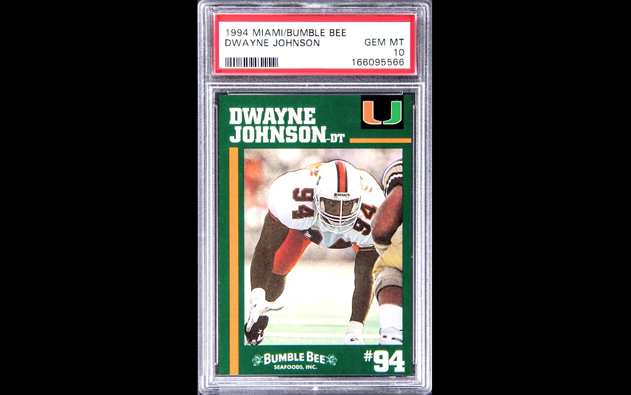 Dwayne Johnson Football Card