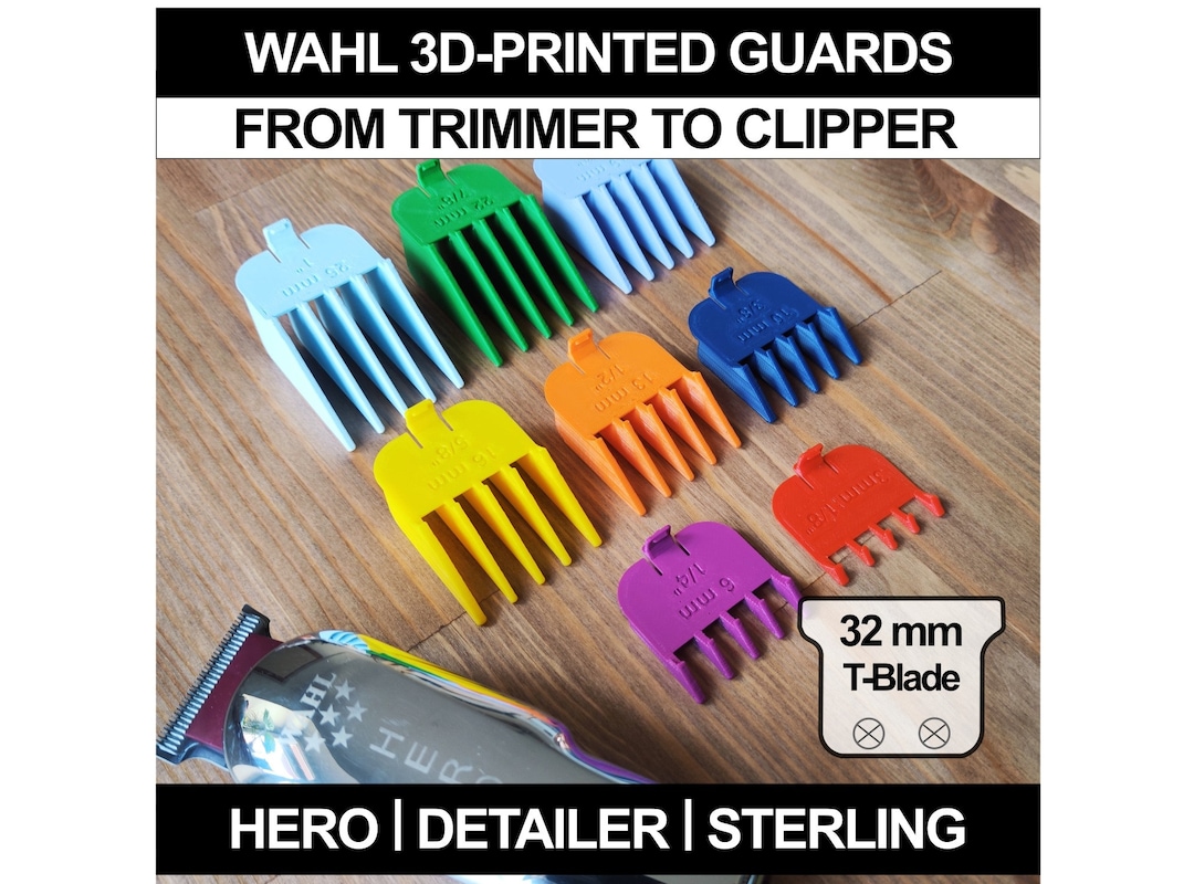 Combs for Wahl Hero | Detailer (32 Mm - 1 1/4 In) Comb Attachments Hair ...