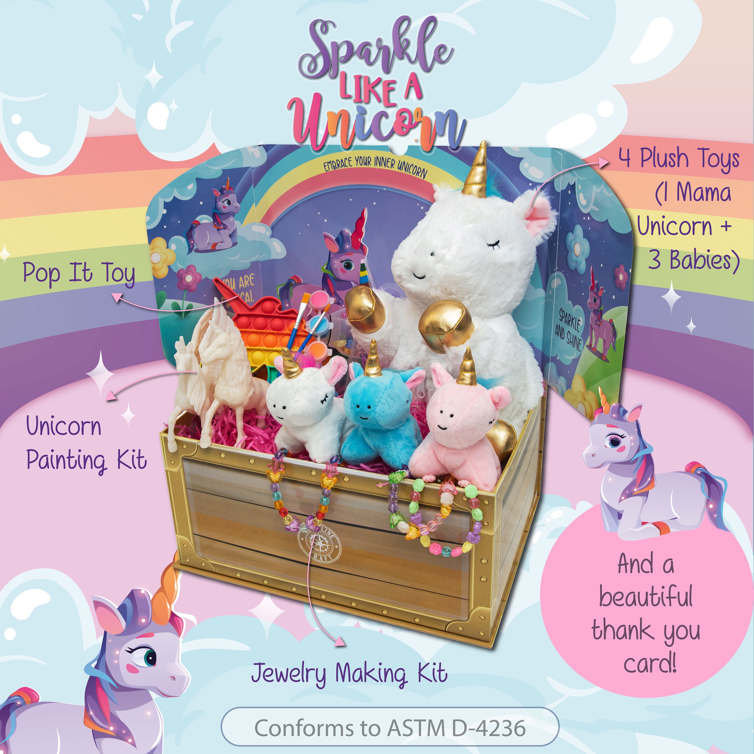 Stem-certified Unicorn Giftset A Showcase Gift for Girls Complete W ...
