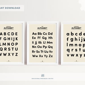 ABC Poster, Homeschool Classroom Decor, ABC Poster, Back to School ...