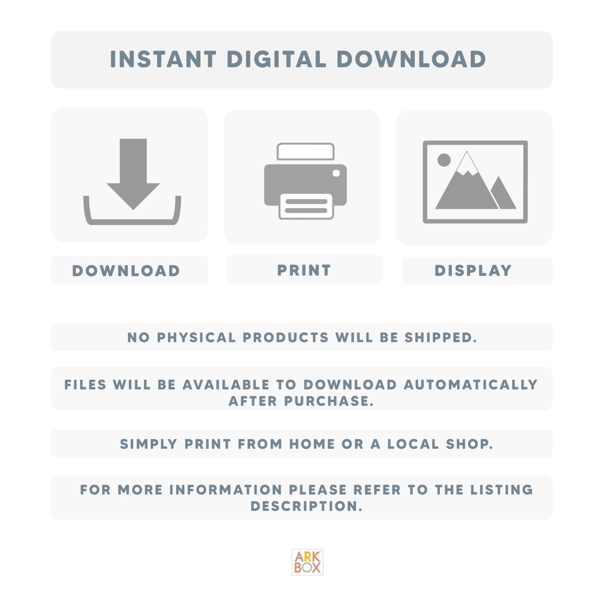 Large Alphabet Block Letters for Kids Crafts, Printable Uppercase and ...