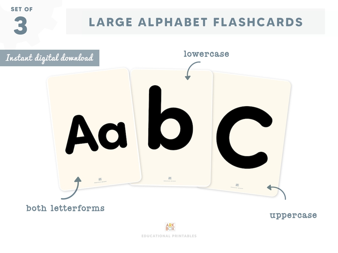Educational Cards | Number Flashcards | 26 Abc Flash Cards | Alphabet ...