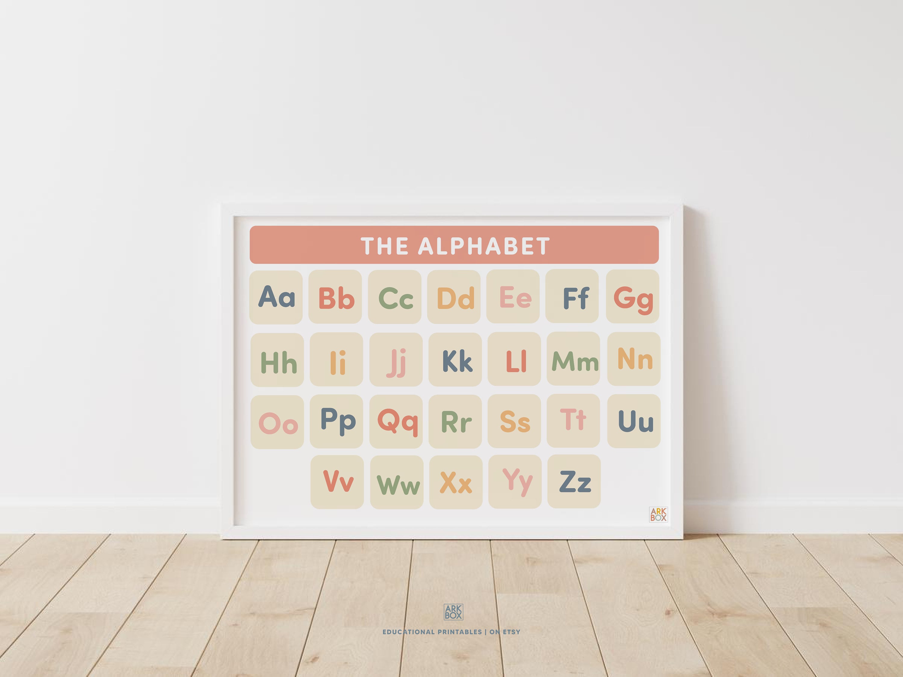 Large Alphabet Block Letters for Kids Crafts, Printable Uppercase and ...