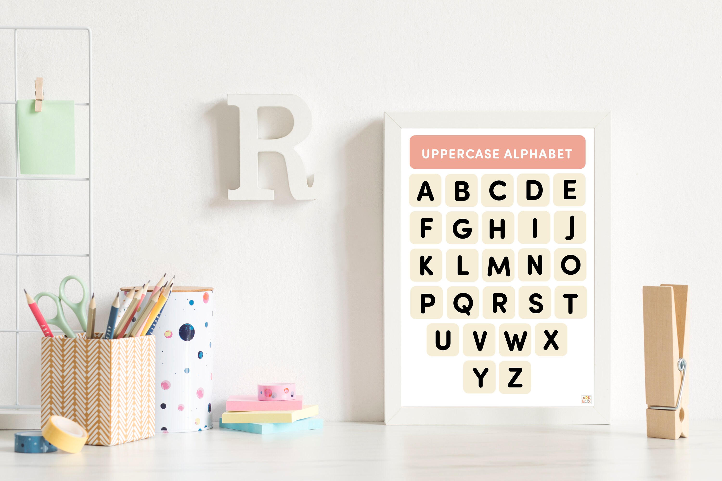 26 Printable Alphabet Colouring Pages Full Page Uppercase Alphabet ...