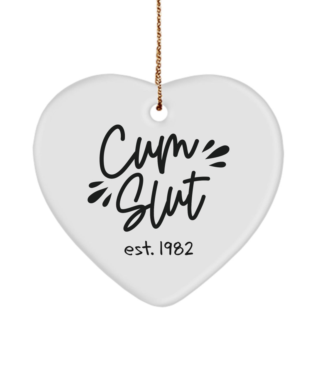 Custom Naughty Cum Slut Ornament Ideal T For Naughty Girl Personalized Ornament For Women