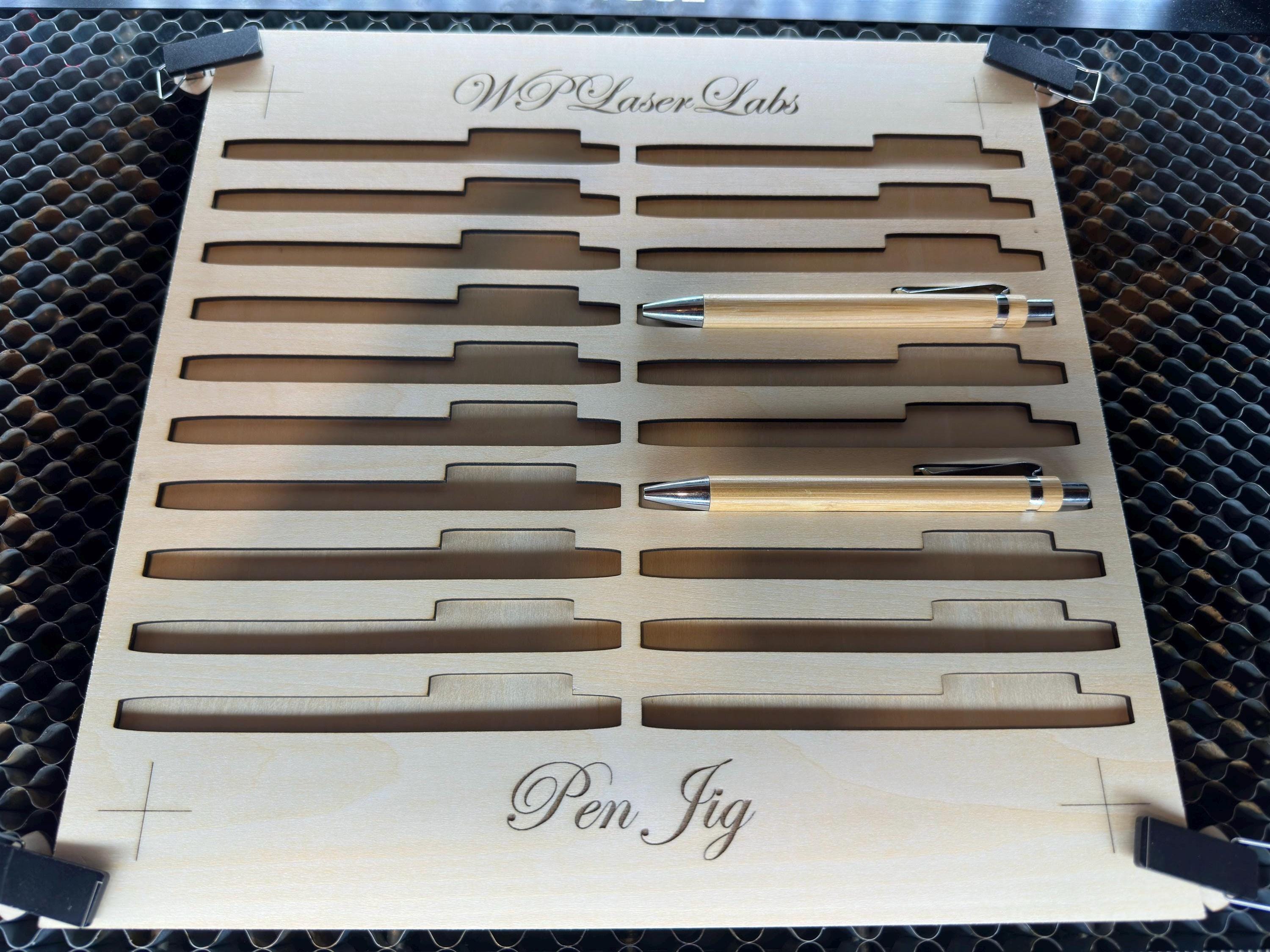 Laser Pen Jig File 20 Pens , XCS and SVG - Etsy