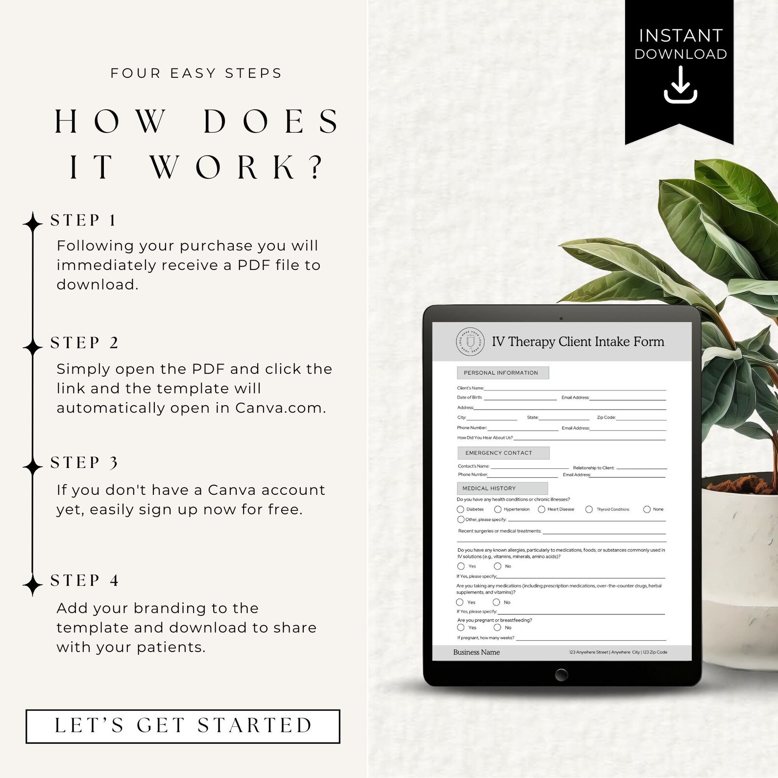 IV Therapy Template, IV Therapy Form, Intravenous Therapy, IV ...