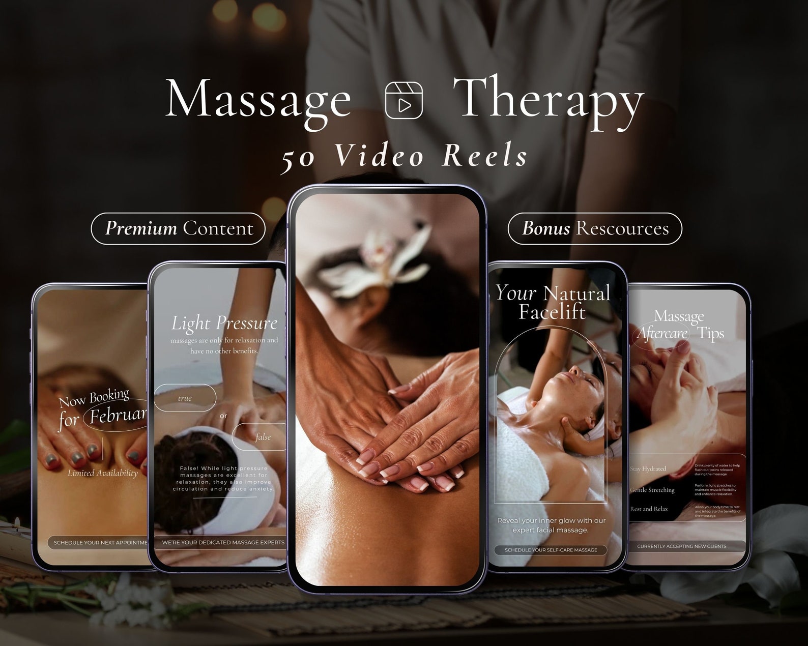 Massage Therapy Reels, Massage Therapy Social Media Post, Massage ...