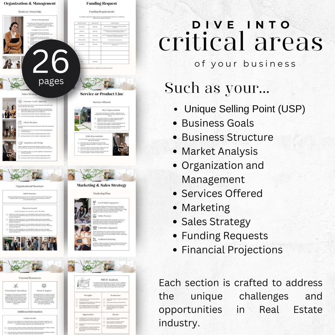 Real Estate Business Plan, Elevated Agent Business Proposal, Realtor ...