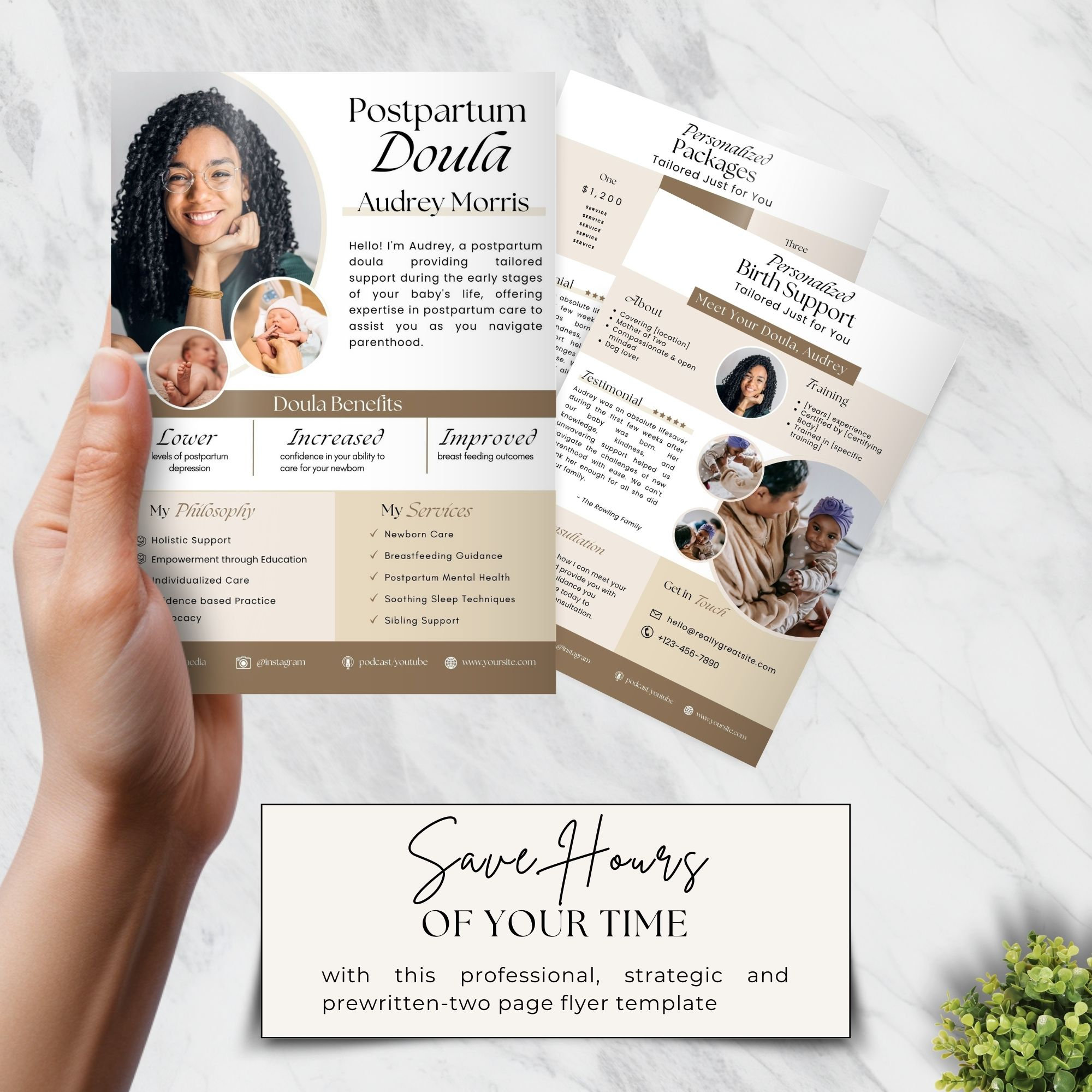 Postpartum Doula, Doula Brochure, Postpartum Nurse Flyer, Childbirth ...
