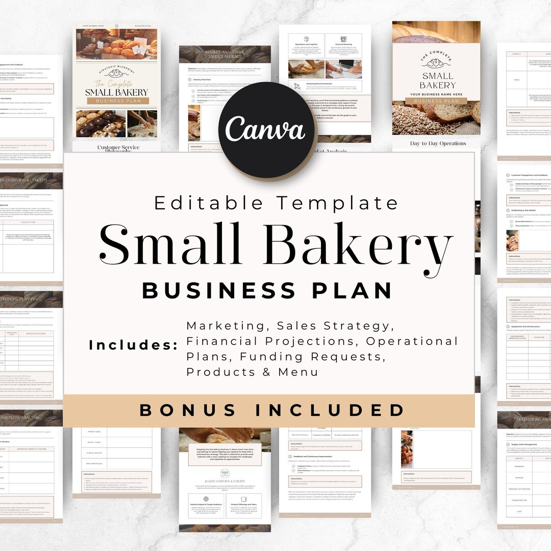 Bakery Business Plan, Small Business Plan Proposal, Startup Cake ...