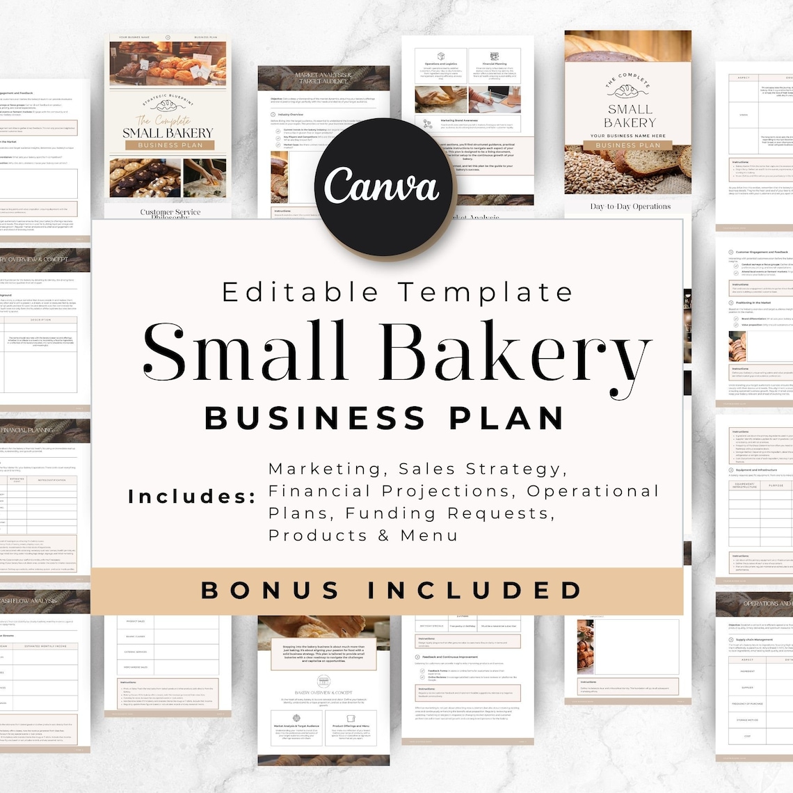 Bakery Business Plan, Small Business Plan Proposal, Startup Cake ...