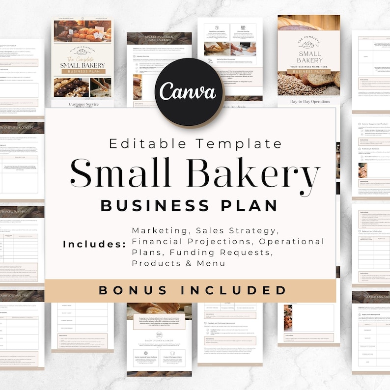 Bakery Business Plan, Small Business Plan Proposal, Startup Cake ...