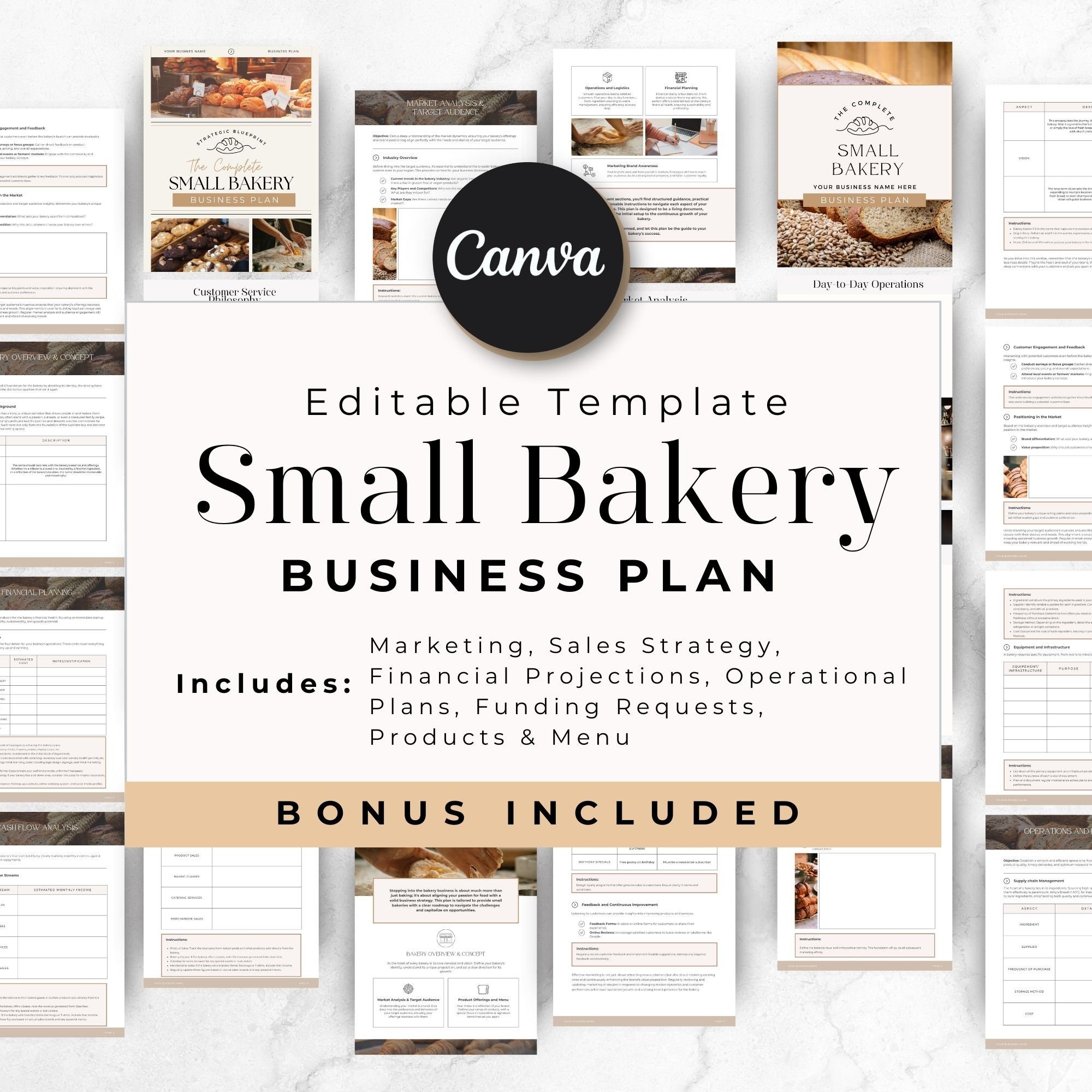 Bakery Business Plan, Small Business Plan Proposal, Startup Cake ...