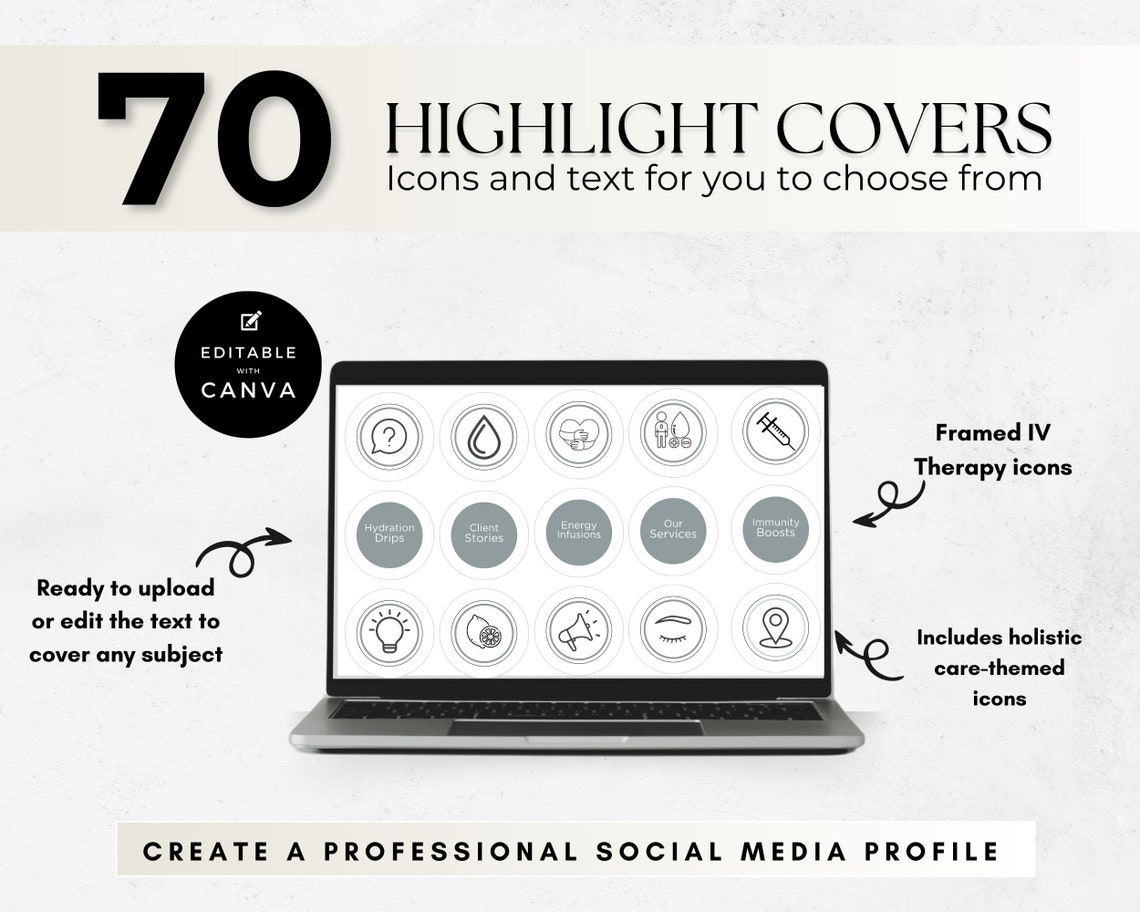 IV Therapy Highlight Covers, IV Therapy Canva, IV Therapy Instagram ...