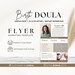 Birth Doula Flyer, Doula Business Brochure, Birth Worker Client Handout ...