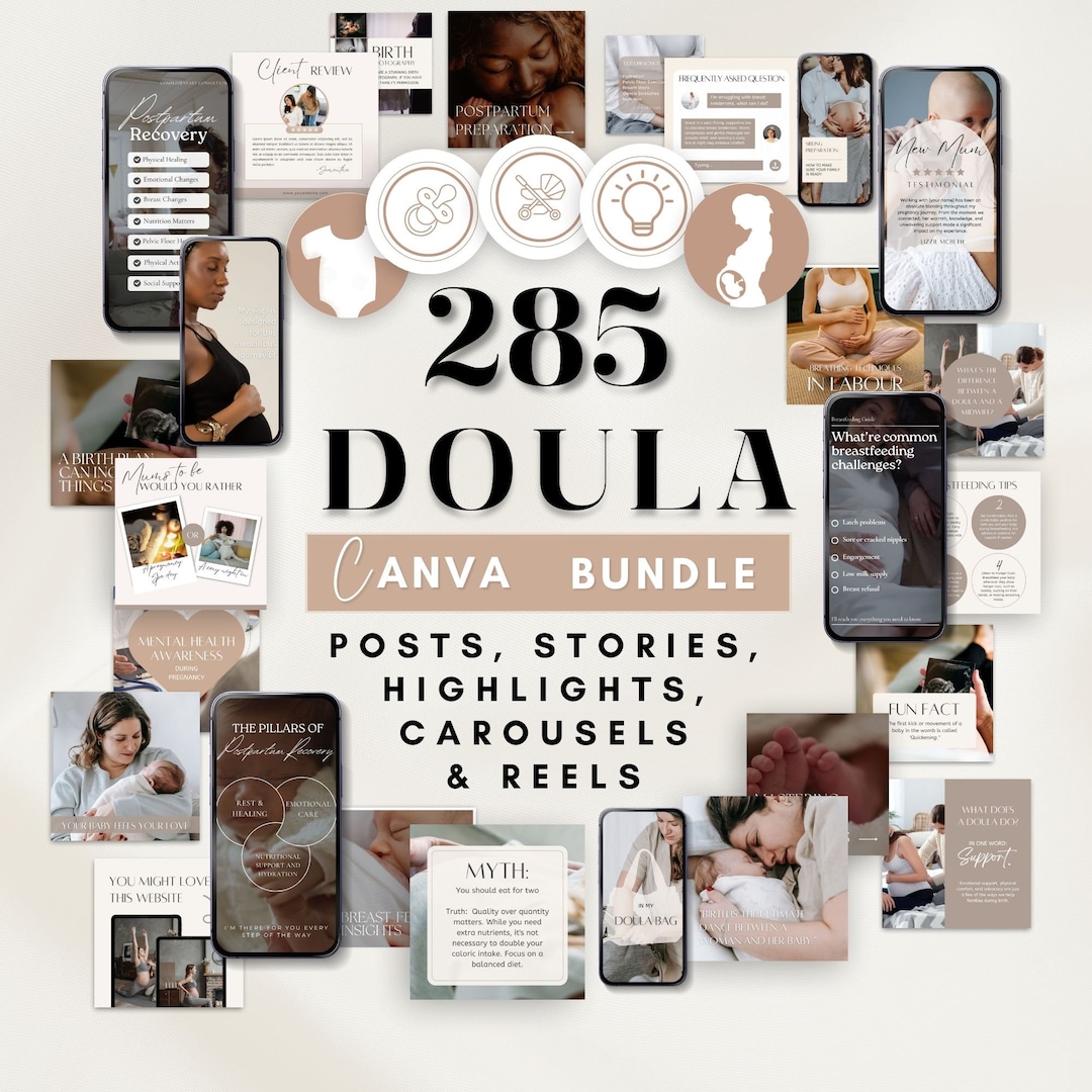 Birth Doula Content, Doula Instagram Template, Childbirth Education ...