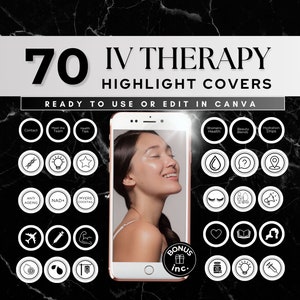 IV Therapy Instagram Templates, Iv Highlight Covers, IV Therapy Post ...