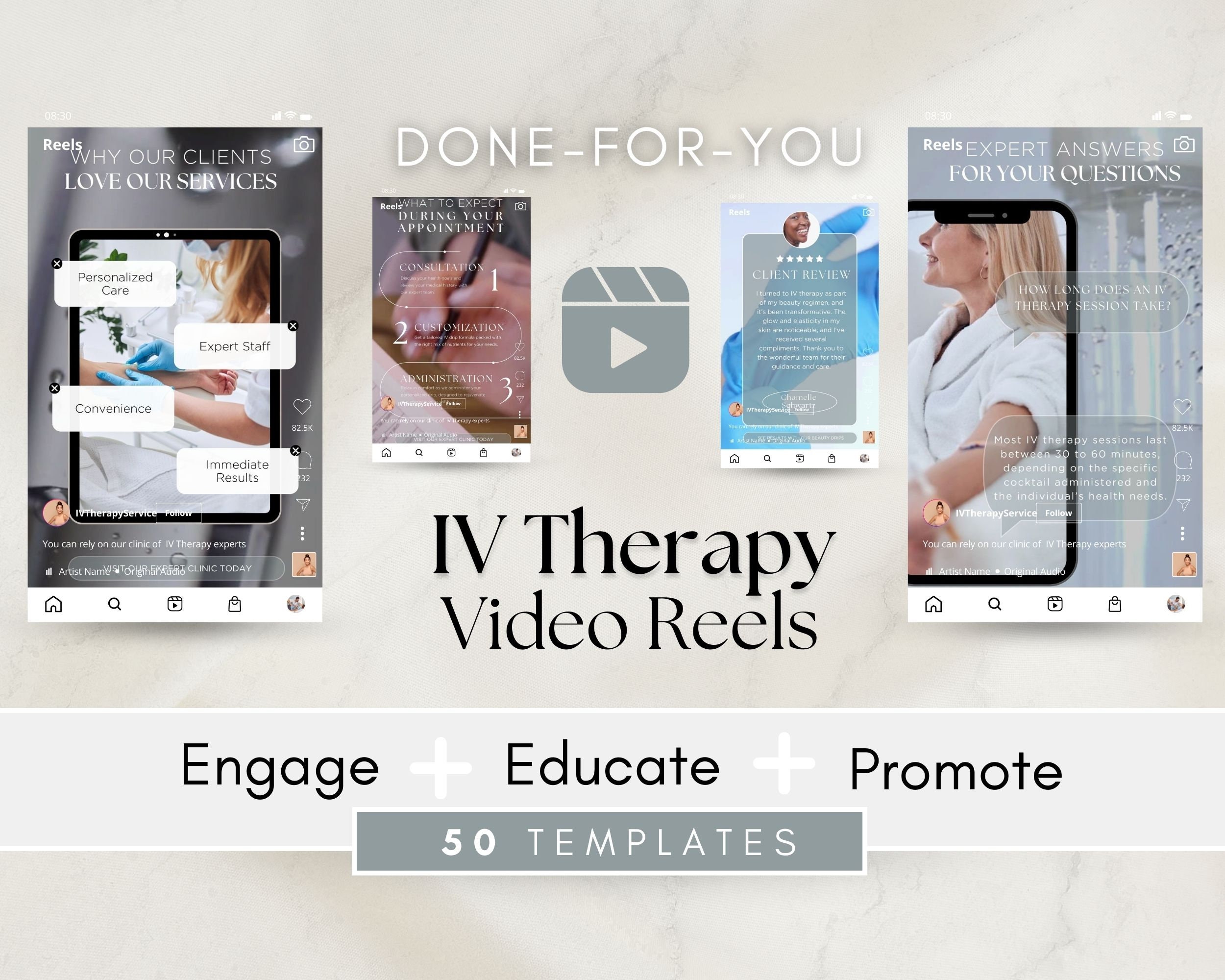 IV Therapy Video Reel, IV Therapy Social Media Post, IV Therapy ...