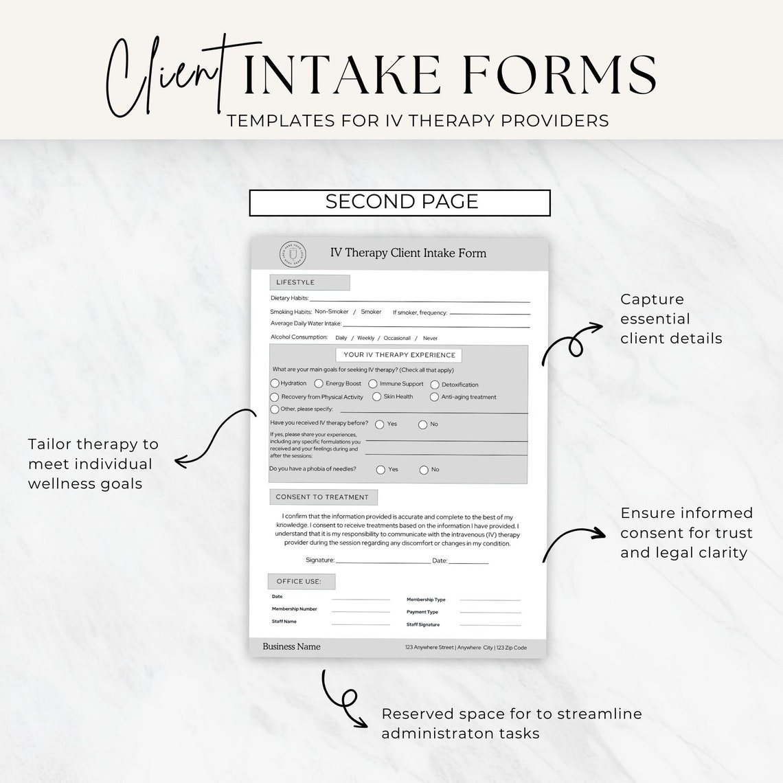 IV Therapy Template, IV Therapy Form, Intravenous Therapy, IV ...