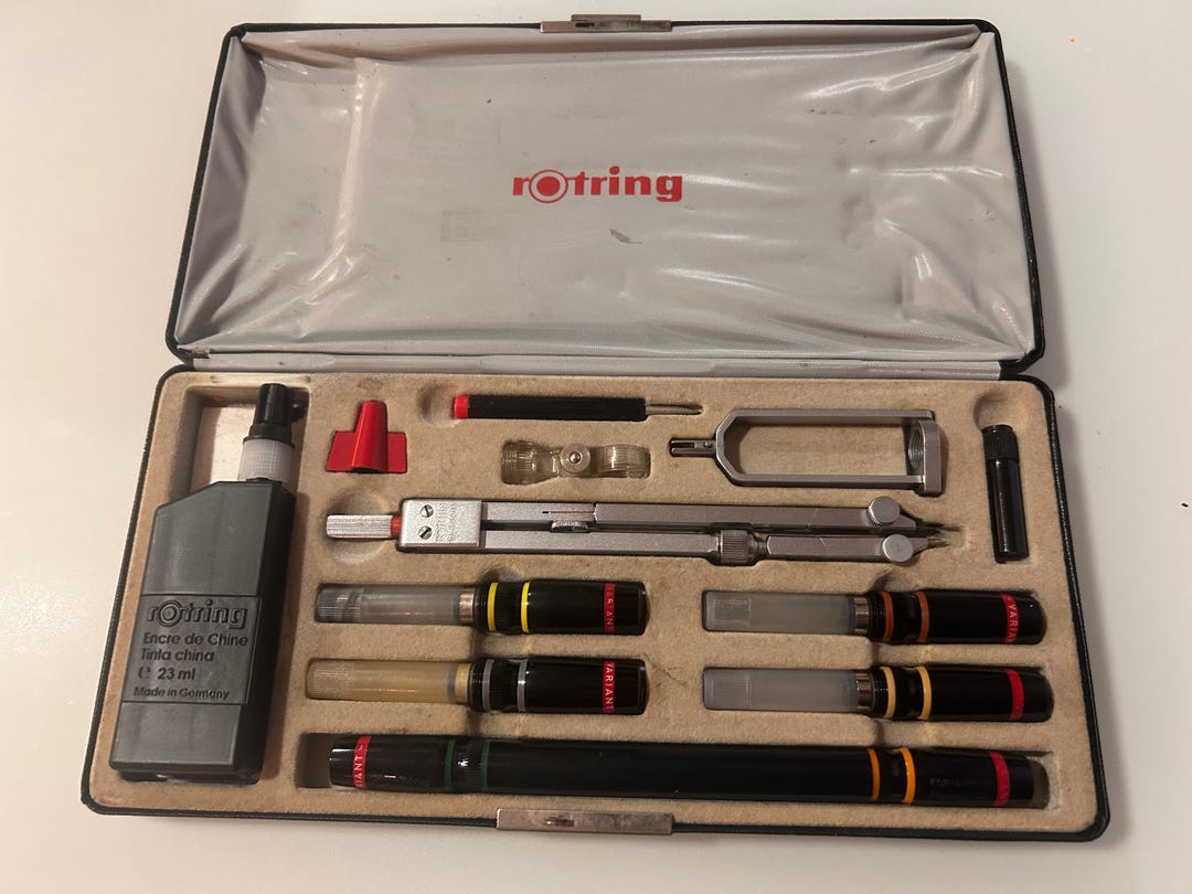 Rotring Technical Drawing Case - Etsy