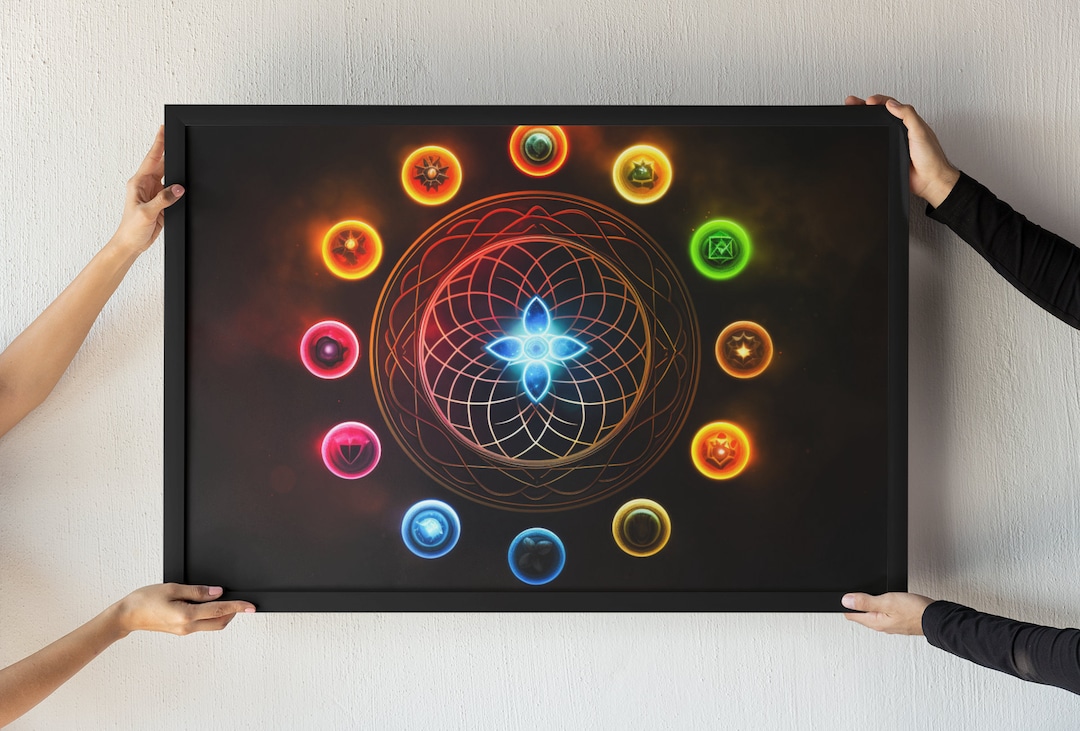 Reiki Print Energy Healing Art Wellness Wall Decor Inner - Etsy