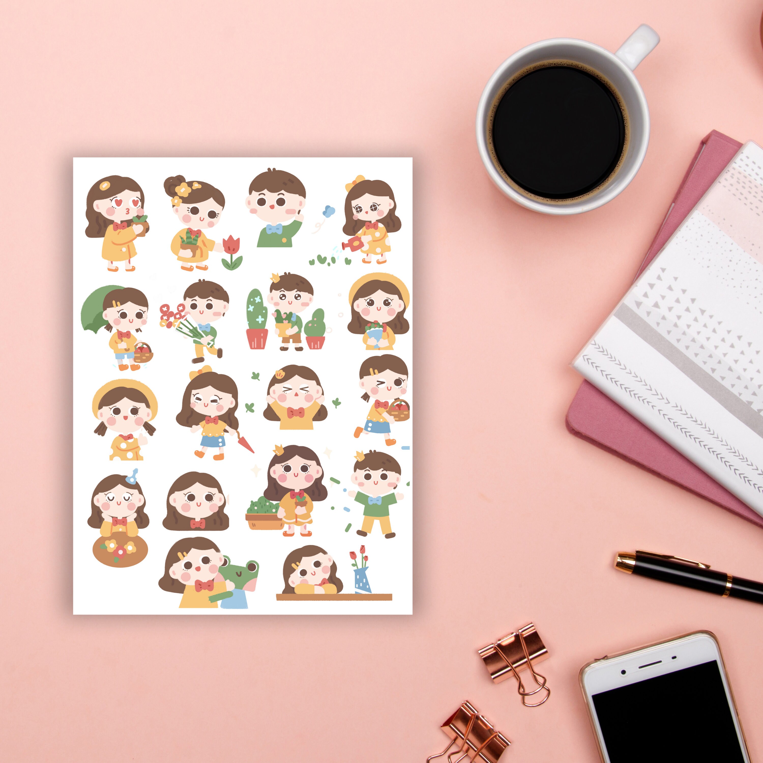 Printable Stickers, Cute Stickers, Digital Stickers, Stickers, Kawaii ...