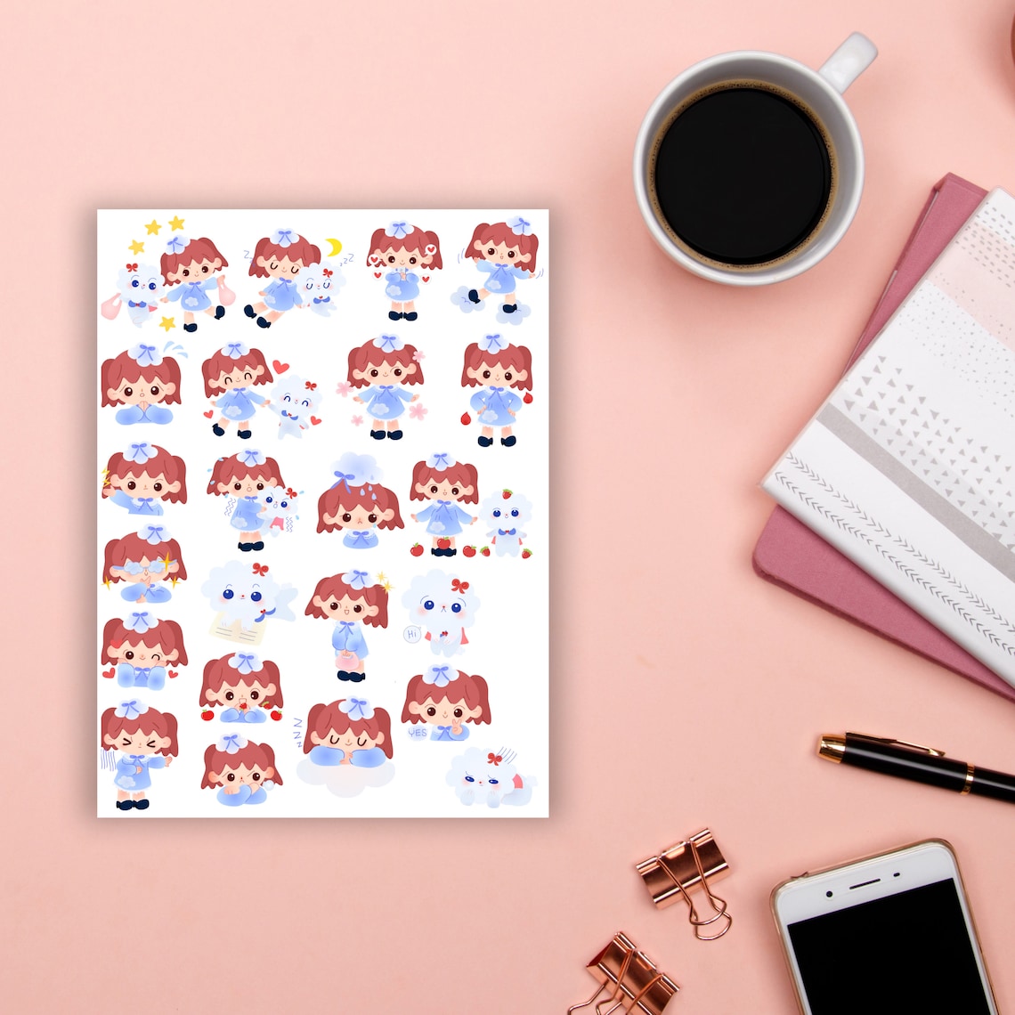 Printable Stickers, Cute Stickers, Digital Stickers, Stickers, Kawaii ...