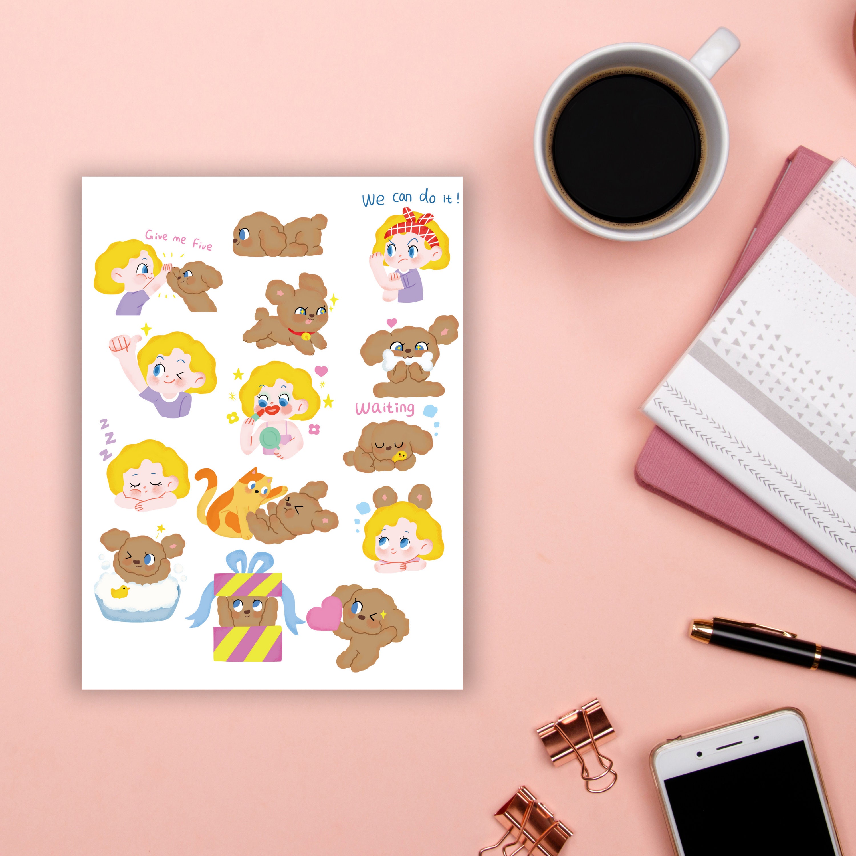 Printable Stickers, Cute Stickers, Digital Stickers, Stickers, Kawaii ...