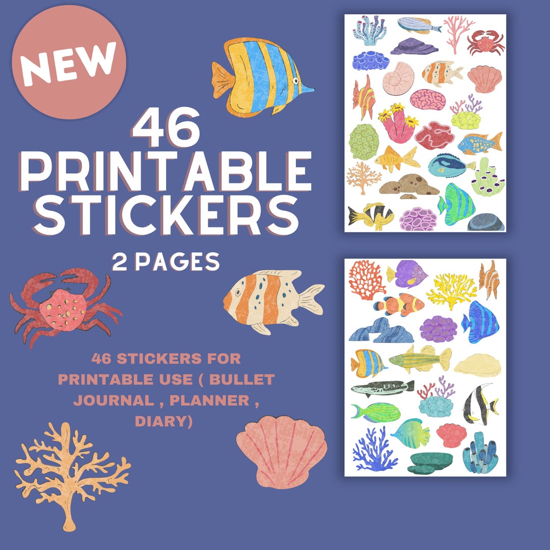 Printable Stickers, Cute Stickers, Digital Stickers, Stickers, Kawaii ...