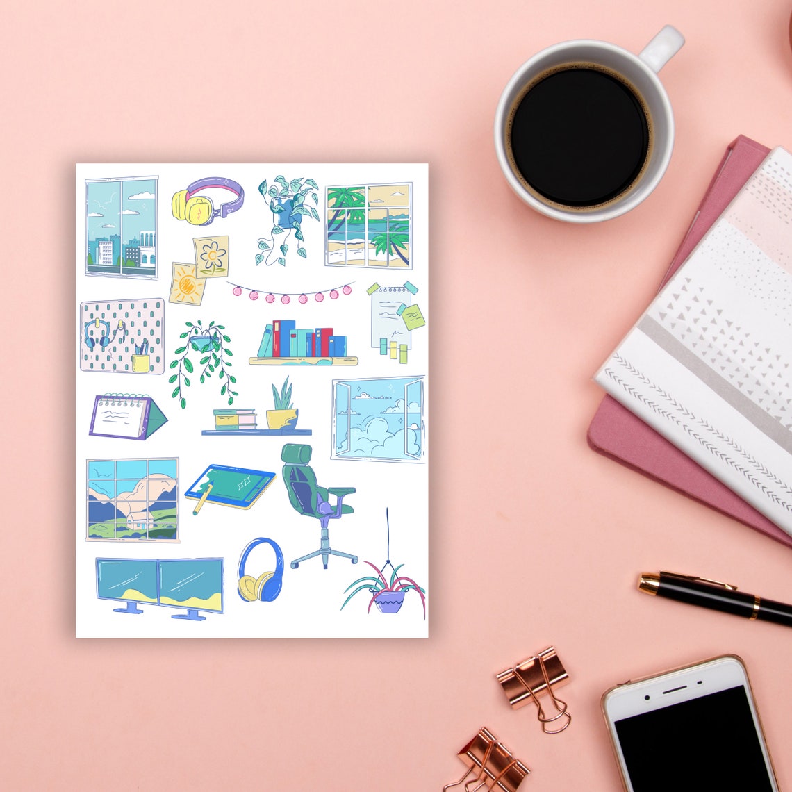 Printable Stickers, Cute Stickers, Digital Stickers, Stickers, Kawaii ...