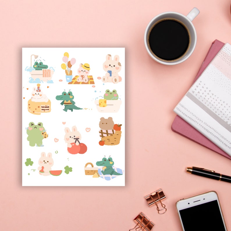 Printable Stickers, Cute Stickers, Digital Stickers, Stickers, Kawaii ...