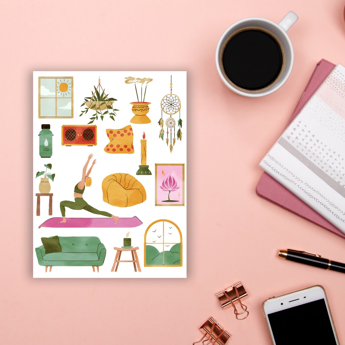 Printable Stickers, Cute Stickers, Digital Stickers, Stickers, Summer ...